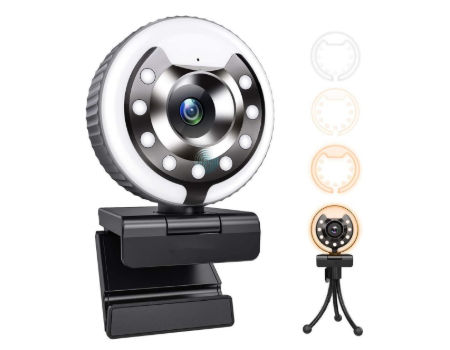 Touch switch plating ring PC camera True 1080P resolution with metal ...