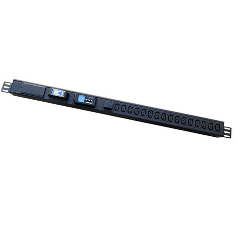 China Rack mount 8 ways IEC C13+hot plug SPD+current and votage display PDU power distribution ...