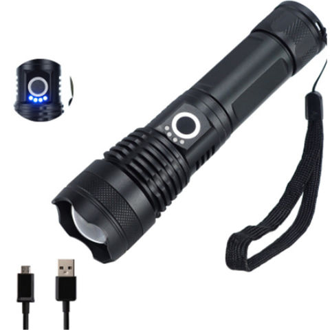 China Flashlight, strong light, multi-function, small portable lithium ...