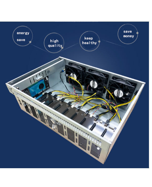 China Mining Rig Barebone System Case Rig Machine 8 GPU ETH Motherboard ...
