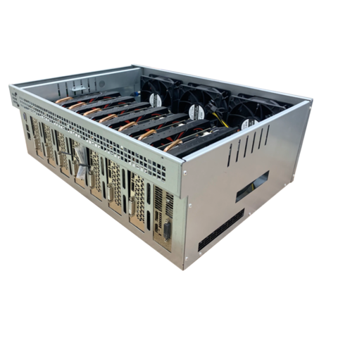 China Mining Rig Barebone System Case Rig Machine 8 GPU ETH Motherboard ...