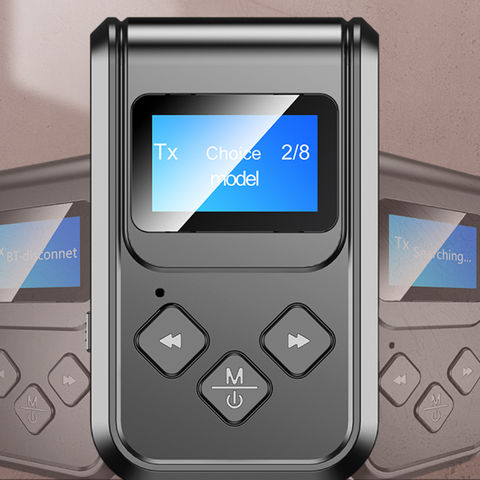 China T15 LCD Digital Display Audio Adapter Hands-Free Speaker Receiver ...