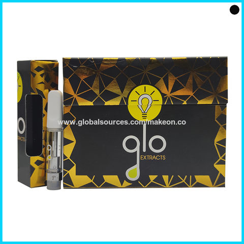 China Empty CBD Vape GLO Carts Ceramic Coil Vaporizer 0.8ml 1.0ml Glass ...