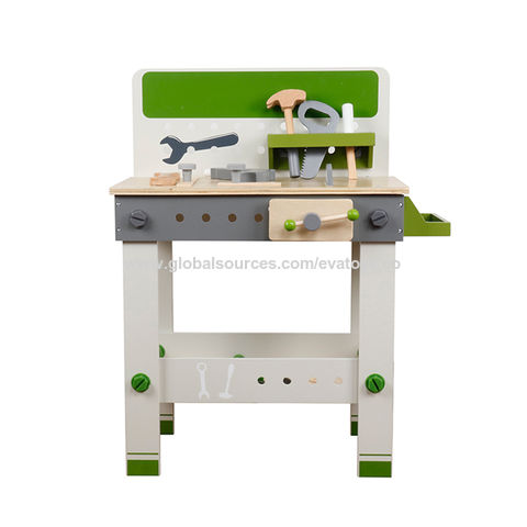 China Customize educational pretend play wooden toy work bench for ...