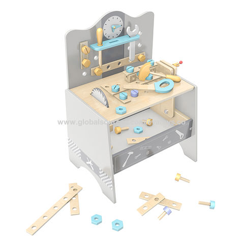 China Customize educational pretend play wooden toy work bench for ...