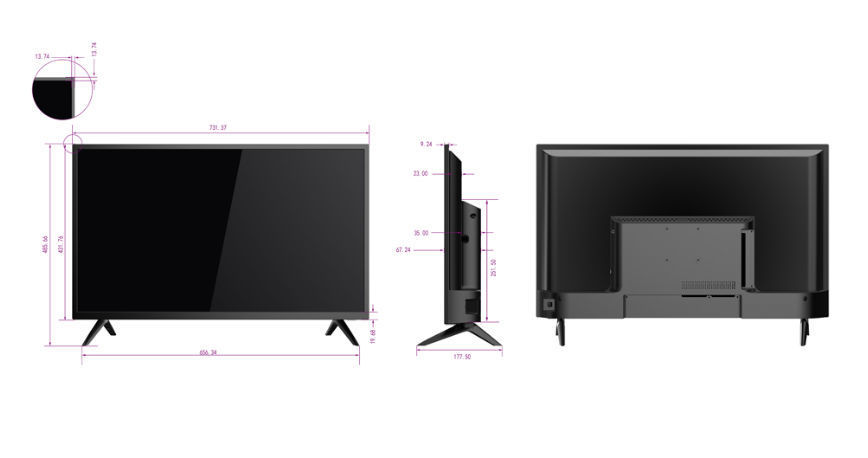 KTC 32inch Smart Netflix TV 32D1S LED TV/Smart TV/Television, KTC D1 series LED TV/Smart TV, 32 ...