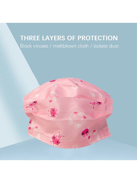 China Disposable Baby Face Mask 3ply Non Woven Disposable Earloop Kids ...
