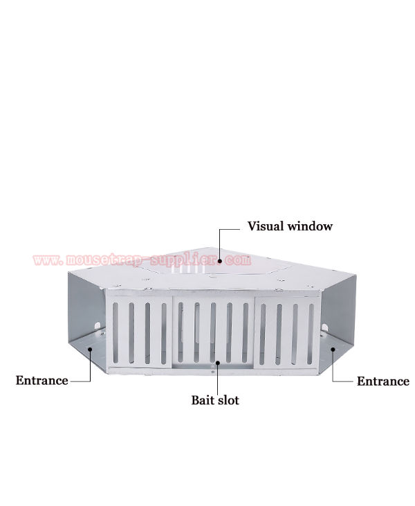 Humane Metal Triangle Corner Rat Rodent Control Multiple Live Catch ...