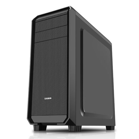 China AOJIE Jax 22 black mid tower computer cases tempered glass game ...