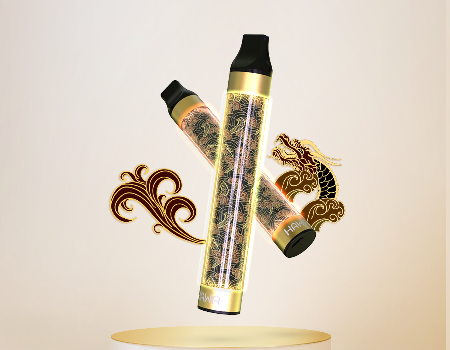 HAWA 2000 Puffs LED Light Blinking Dark Glow Light Vape 500mAh ...