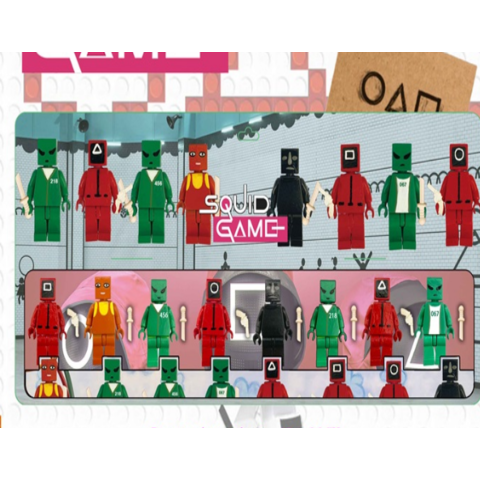 China Kawaii squid game action figure DIY assembly toy amazon ...