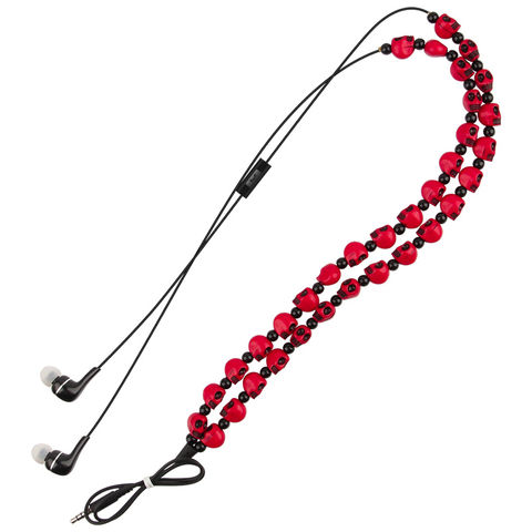 China URIZONS 3.5mm In Ear Pearl beads Necklace kids girls Earphones ...