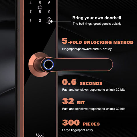 China Smart door lock smart lock smart home door digital door lock WIFI ...