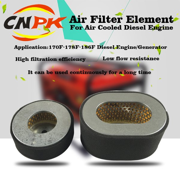 China Air Filter Element For Air Cooled Diesel Engine/Diesel Generator ...