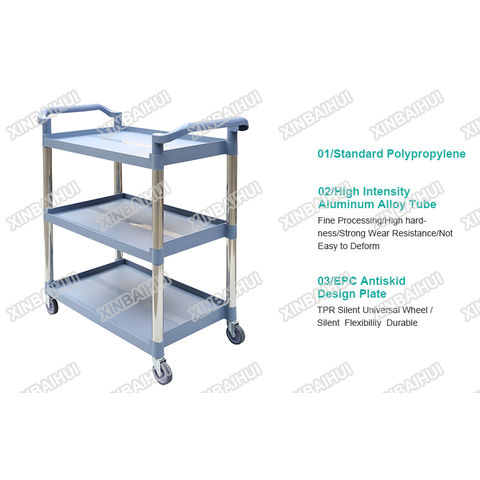 China 3 Tier Trolley on Global Sources,service cart,janitor cart ...