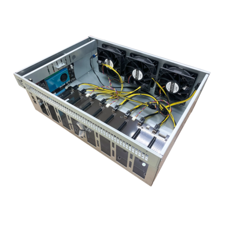 China 8GPU Machine rig case Frame 8 GPU Rigs Computer Server chassis ...