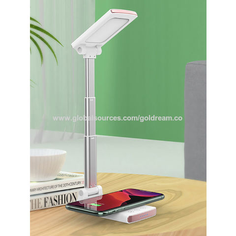 China LED Desk Lamp with 15W Wireless Charging Pad & aluminum alloy ...