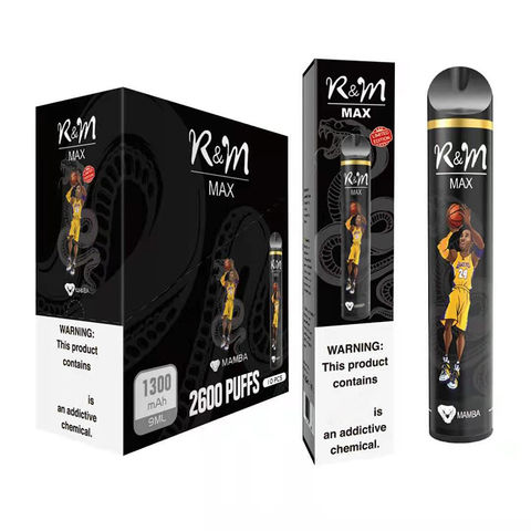China New Original R&M Max Disposable Vape Pen E-Cigarette 2600 Puffs ...