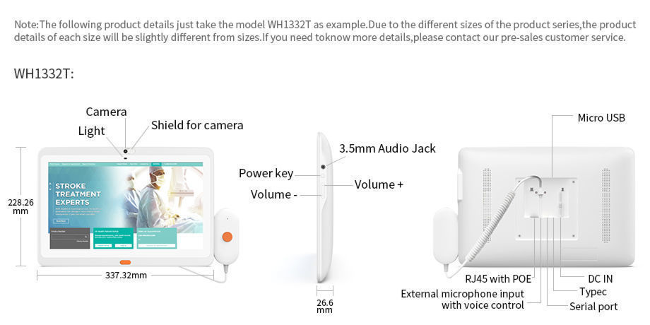 China POE touch screen android tablet Wall mount Medical hospital ...