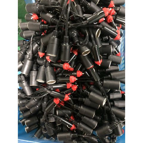 China Cigarette lighter plug extension cable vehicle power cable bullet ...