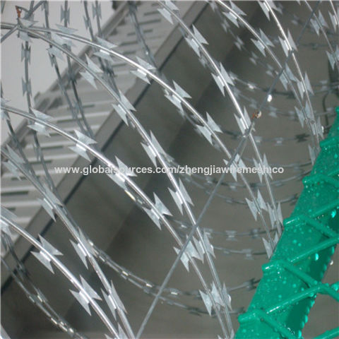 China Hot dipped galvanized razor barbed wire on Global Sources,razor ...