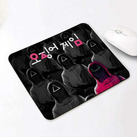 China Gaming Mouse Pad Squid Game Printed Small Mini Computer Desk Pad ...