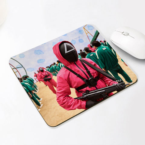 China Gaming Mouse Pad Squid Game Printed Small Mini Computer Desk Pad ...
