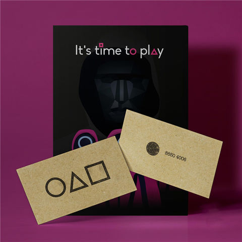 China Custom Tv Squid Game Cosplay Prop Game Card Accessories Squid ...