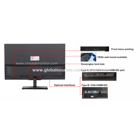 China 21.5 inch LCD Monitor for home office, school class, CCTV ...