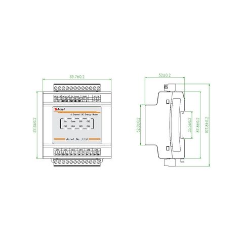 China Acrel multi circuits DC smart energy meter AMC16-DETT on Global ...