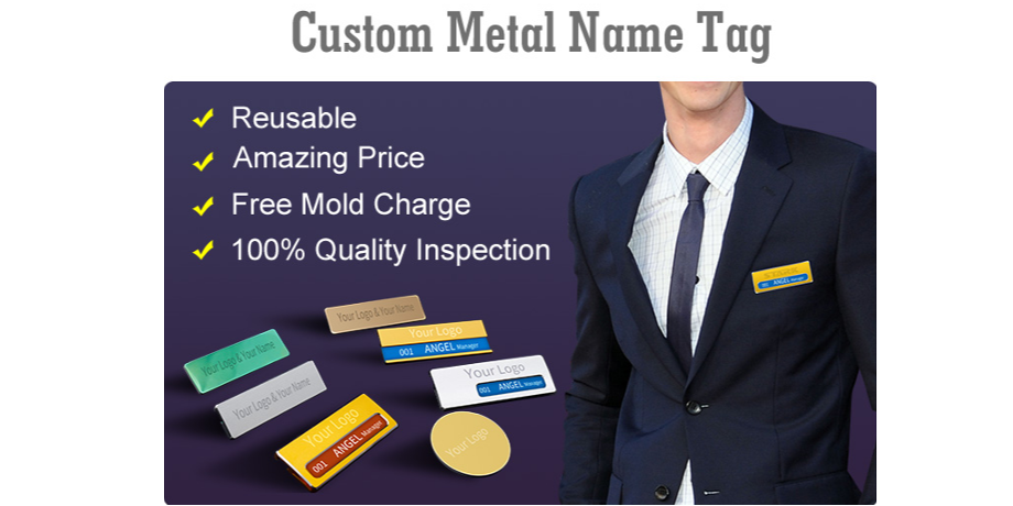 China Custom metal badge zinc alloy metal pin badge,magnet nameplate ...