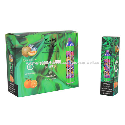 China Dual flavors Device Kit 3200 Puffs Rechargeable Disposable Vaping ...