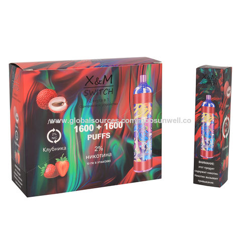 China Dual flavors Device Kit 3200 Puffs Rechargeable Disposable Vaping ...