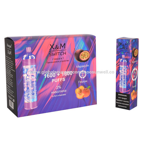 China Dual flavors Device Kit 3200 Puffs Rechargeable Disposable Vaping ...