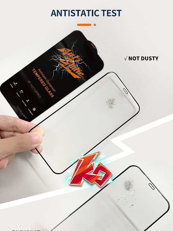 China Antistatic Screen Protector For Iphone 13 Dustproof Tempered ...