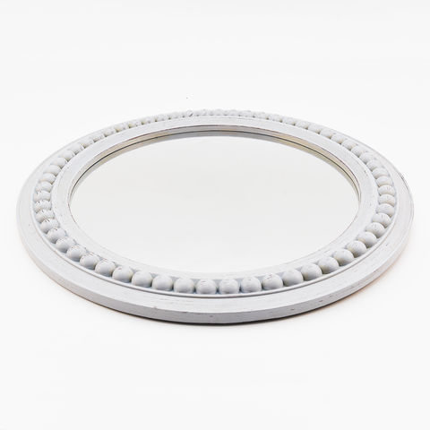 China Round Plastic framed wall mirrors Retro pattern wall hanging ...