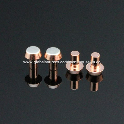 China ROHS approved Trimetal silver contact rivet,silver bimetal ...