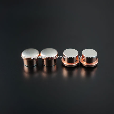 China ROHS approved Trimetal silver contact rivet,silver bimetal ...