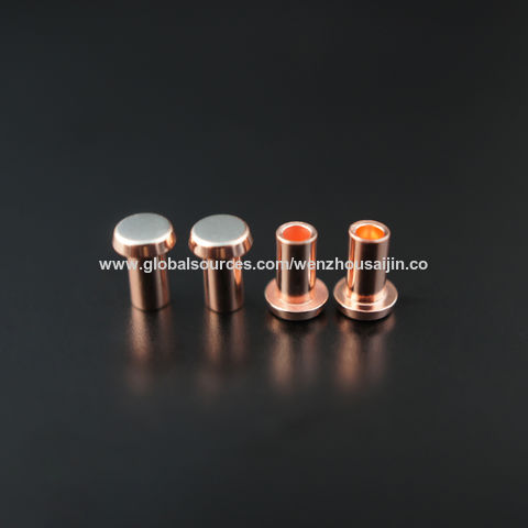 China ROHS approved Trimetal silver contact rivet,silver Trimetal ...