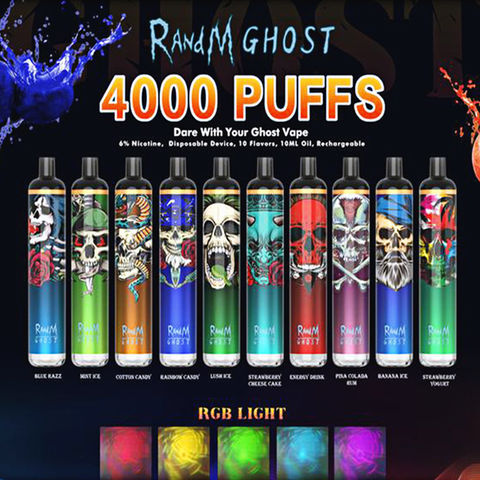 China Disposable Pod Vapes R and M 4000 Puffs Vertical Coil Electronic ...