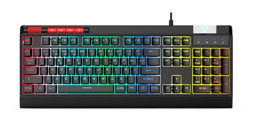 China Full size macro mechanical keyboard with rotary knob on Global ...