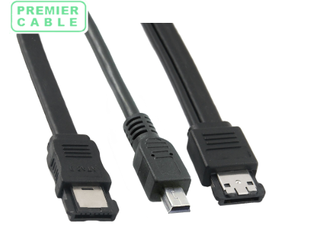 China Premier Cable eSATA+USB Combo Port to eSATA Male & USB Mini-B ...