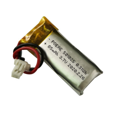 China Customized small lipo 3.7v battery,3.7 volt 501025 85mah ...