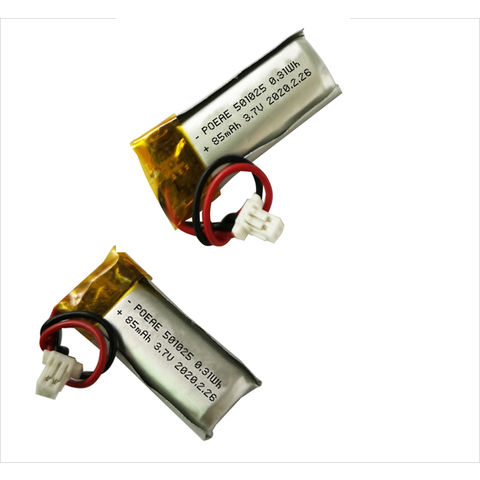 China Customized small lipo 3.7v battery,3.7 volt 501025 85mah ...