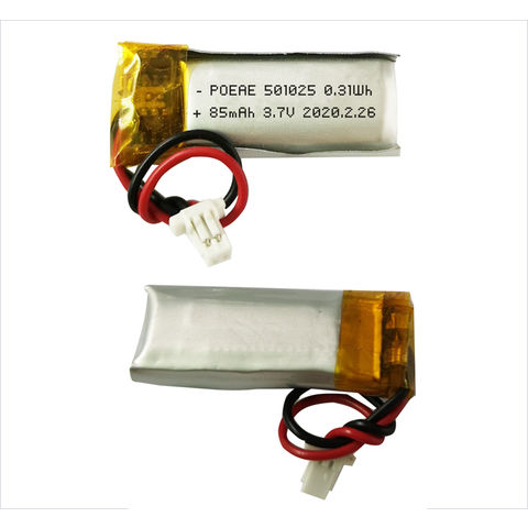 China Customized small lipo 3.7v battery,3.7 volt 501025 85mah ...