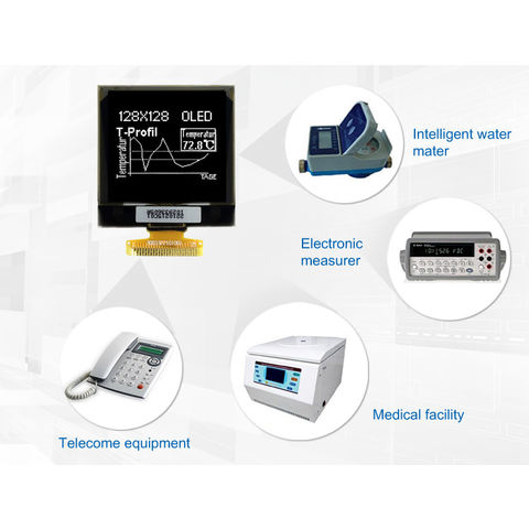 China 1.5-inch 128 X 128p Square OLED Display with 90cd/m² Brightness ...