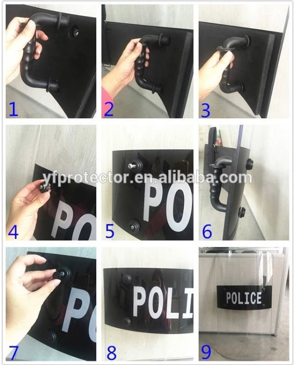 China Anti Riot Police Shield Transparent Security Polycarbonate ...