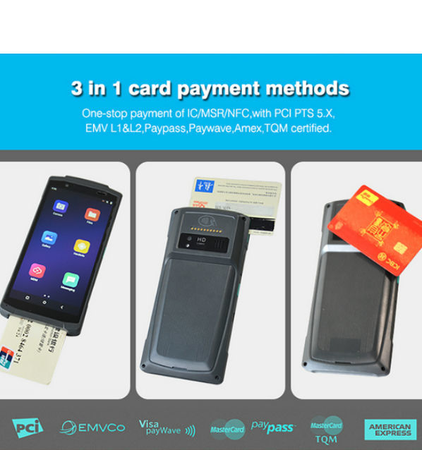 EMV and PCI Amex Certificates Android Handheld POS Terminals Point of ...