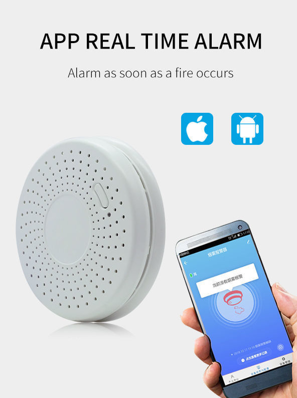 China Fire alarm smoke detector for use with Alexa Echo and Google Home ...