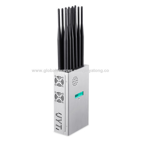 China 5G Mobile Phone inhibitor 12 antennas WiFi GPS Lojack Signal ...